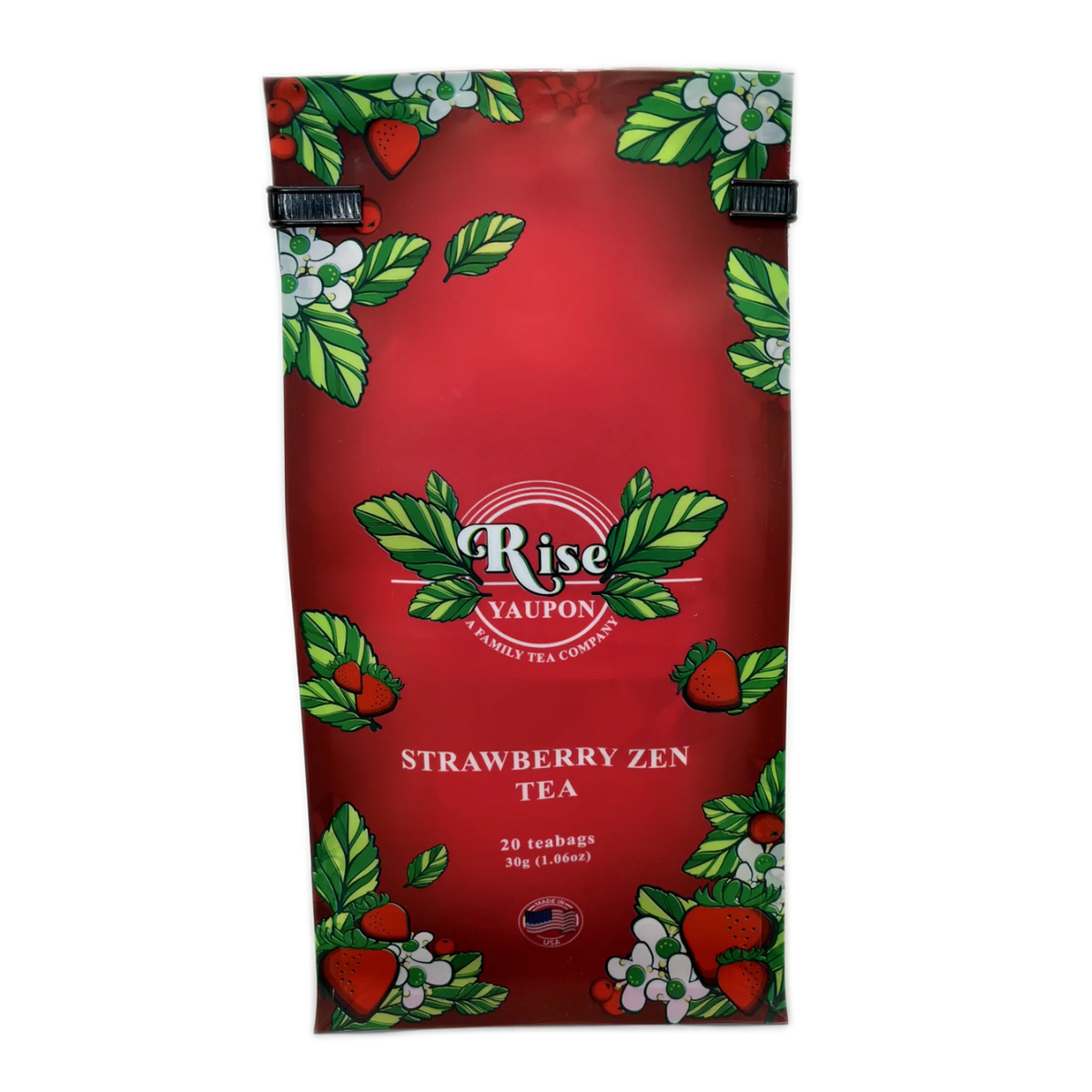 Strawberry Zen Tea by Rise Yaupon Tea